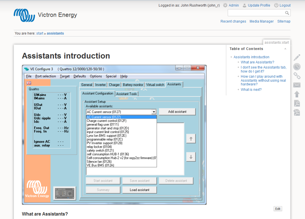 Victron Live: Guides to Assistants and more - Victron Energy