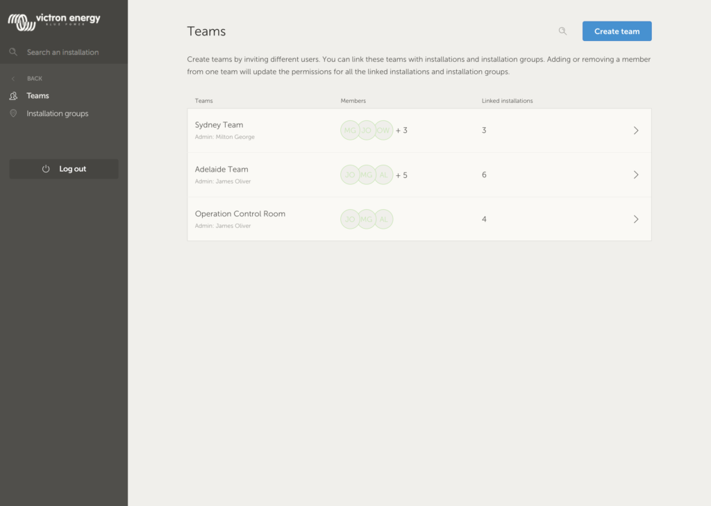 VRM Portal improvements for managing multiple installations - Victron ...