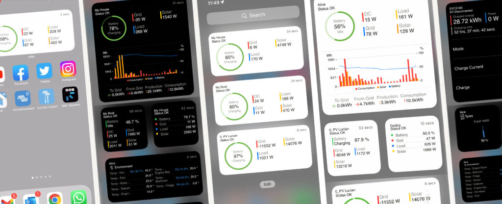 NEW: System status Widgets for VRM app - Victron Energy