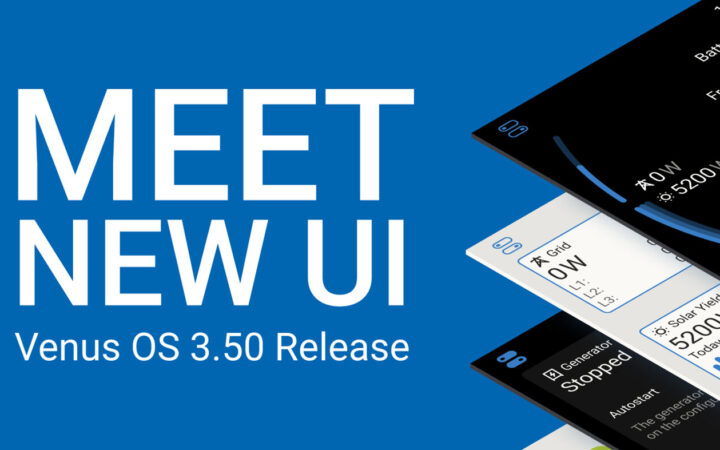 Venus OS v3.50 - New User Interface, Security and Generator ...