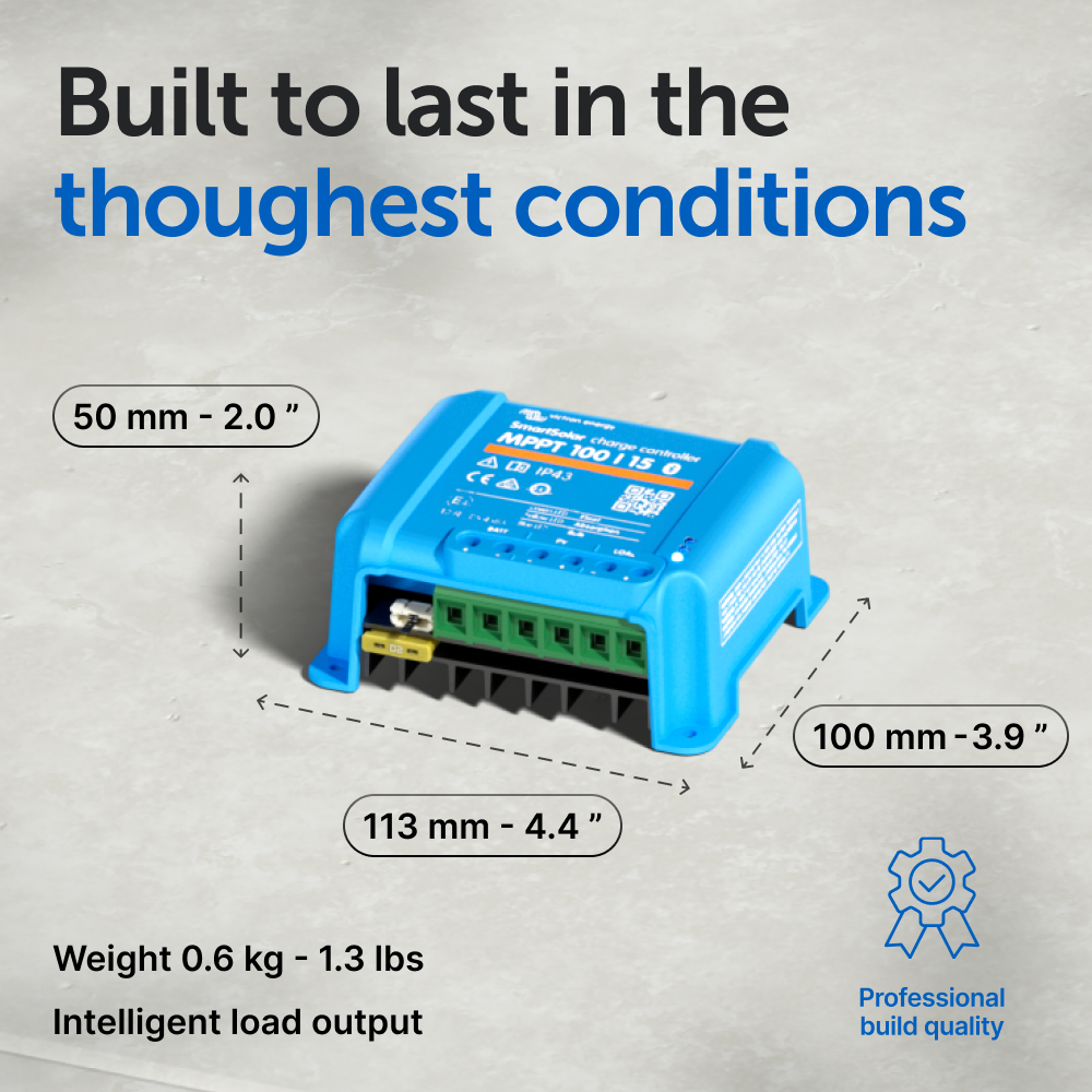 SmartSolar MPPT 75/10, 75/15, 100/15 & 100/20 | Victron Energy