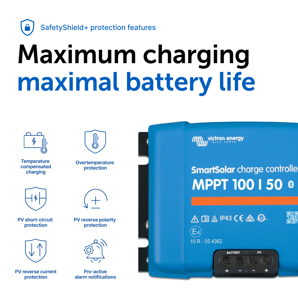 SmartSolar MPPT 100/30 & 100/50 | Victron Energy